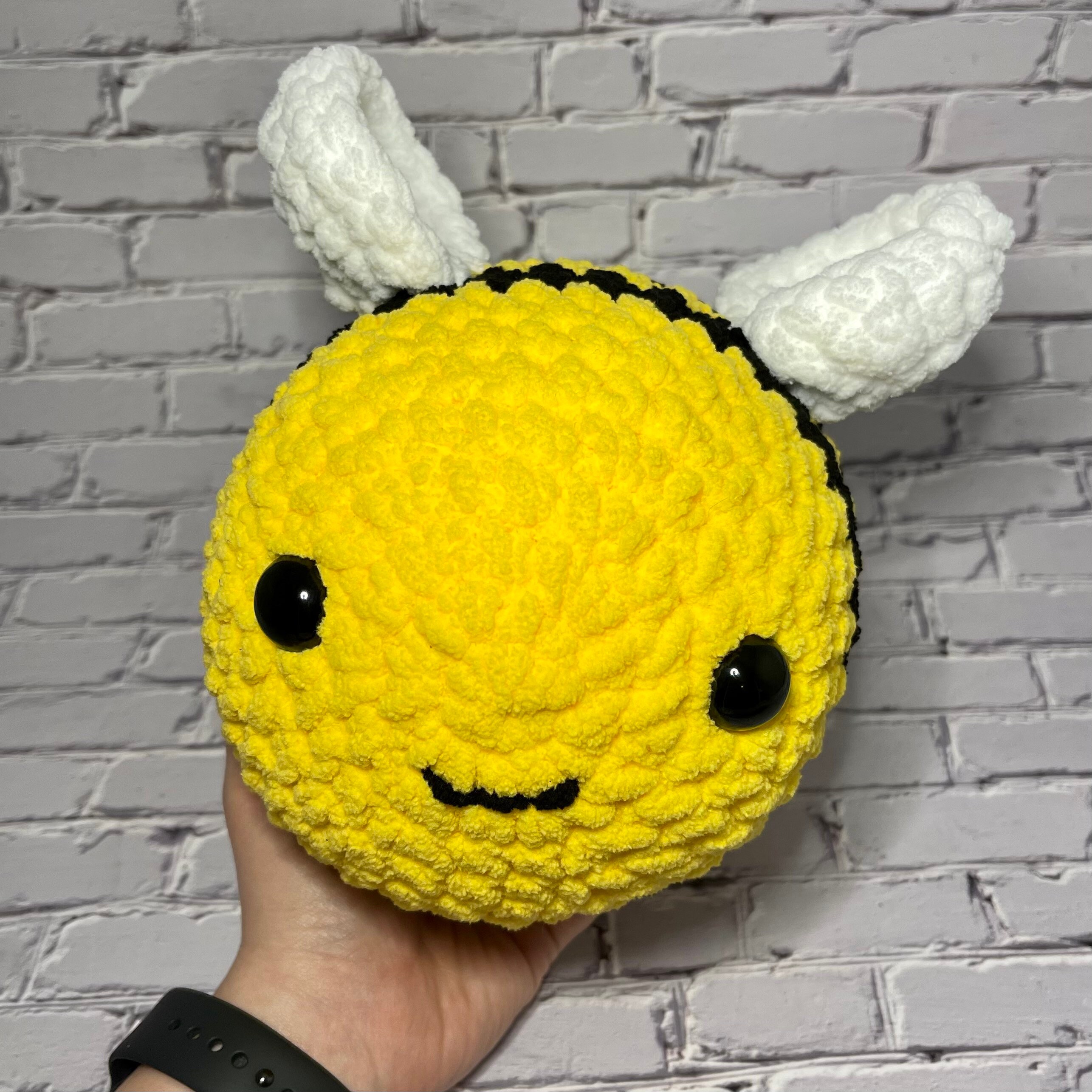 Bee Plushie, Crochet Bee, Handmade Bee, Bee Gift, Bee Lover, Colored ...