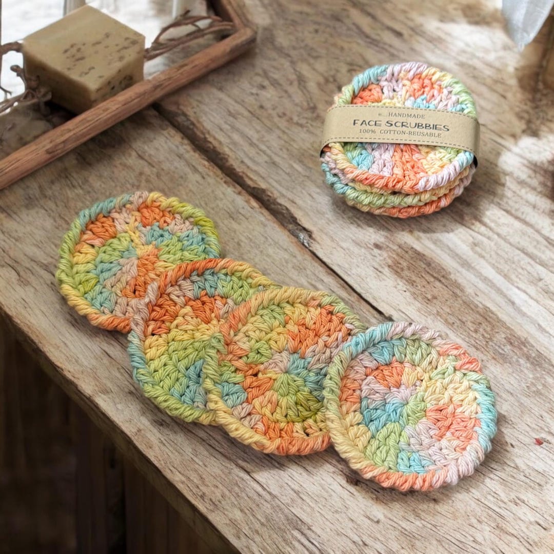 Reusable Make Remover Facial Rounds/ Crochet Facial Rounds/ Eco ...
