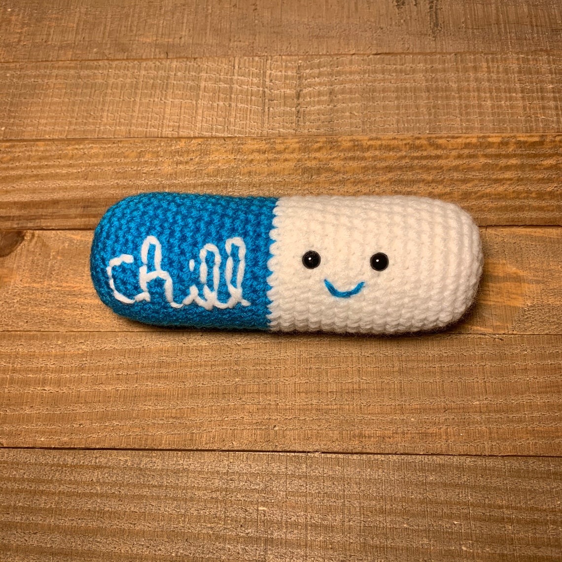 Chill Pill Happy Pill Adult Humor Gag Gifts Crochet | Etsy