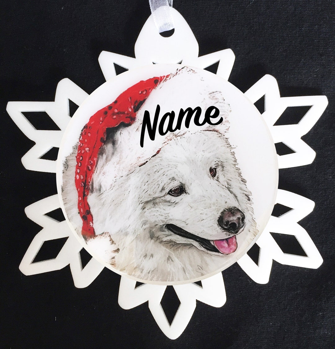Samoyed Sammy Dog Breed Personalized Christmas Ornament - Etsy