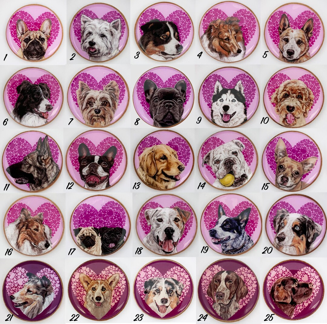 Valentine Dog Breed Pin - Etsy