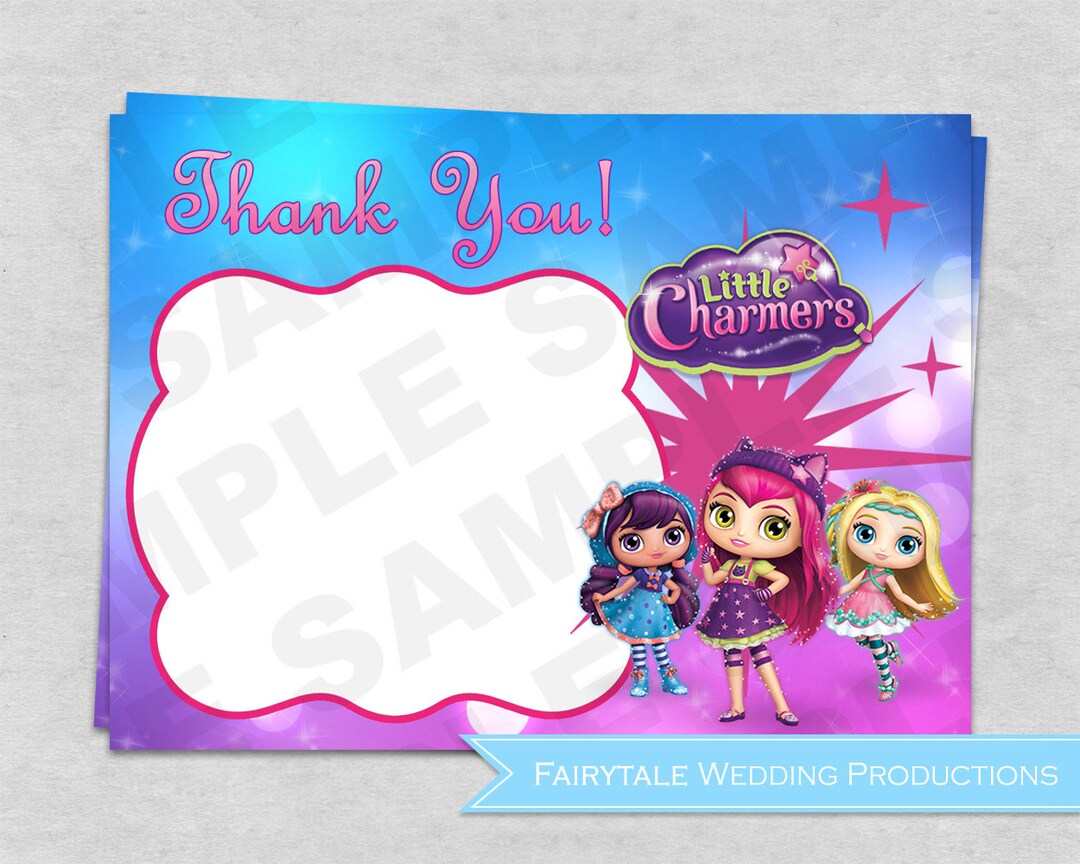 Little Charmers Nickelodeon Junior Treehouse Birthday Thank You Note ...