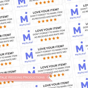 Mercari Thank You for Your Purchase Love Your Item Mark Item as ...