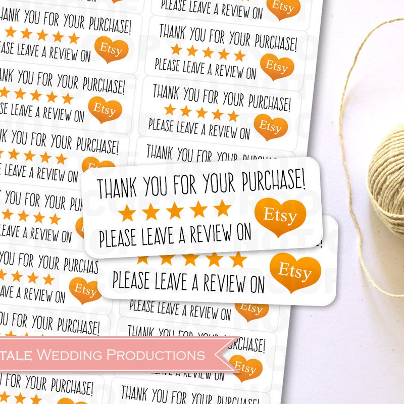 Etsy Review Labels - Etsy