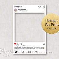 Social Media Photo Frame, Instagram Photo Booth Frame, Instagram Cutout ...
