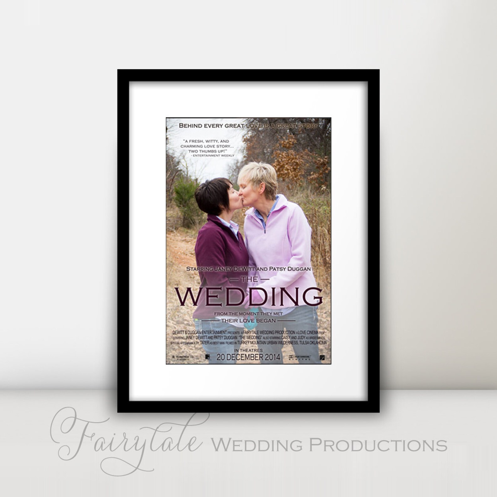 Personalized Engagement Movie-themed Wedding Poster Wedding Reception ...
