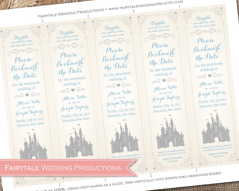 Disney Fairytale Wedding Cinderella Storybook Romance Save the Date ...