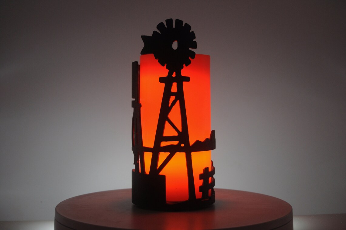 Windmill Decorative Metal Candle Holder - Etsy