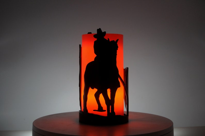 Team Roping Metal Candle Holder Luminary - Etsy