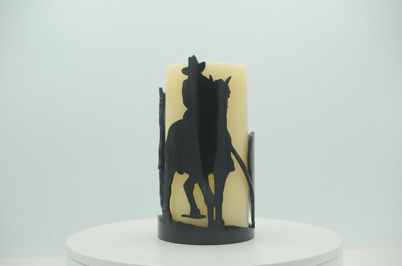 Team Roping Metal Candle Holder Luminary - Etsy