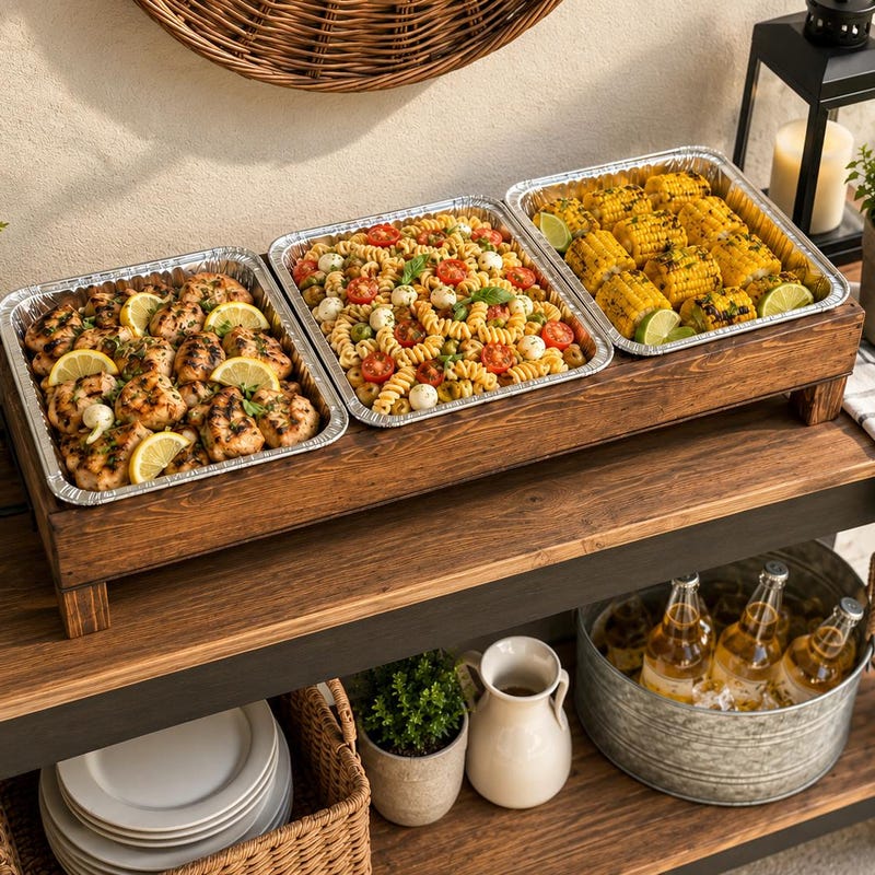 Wooden Buffet Display - Etsy
