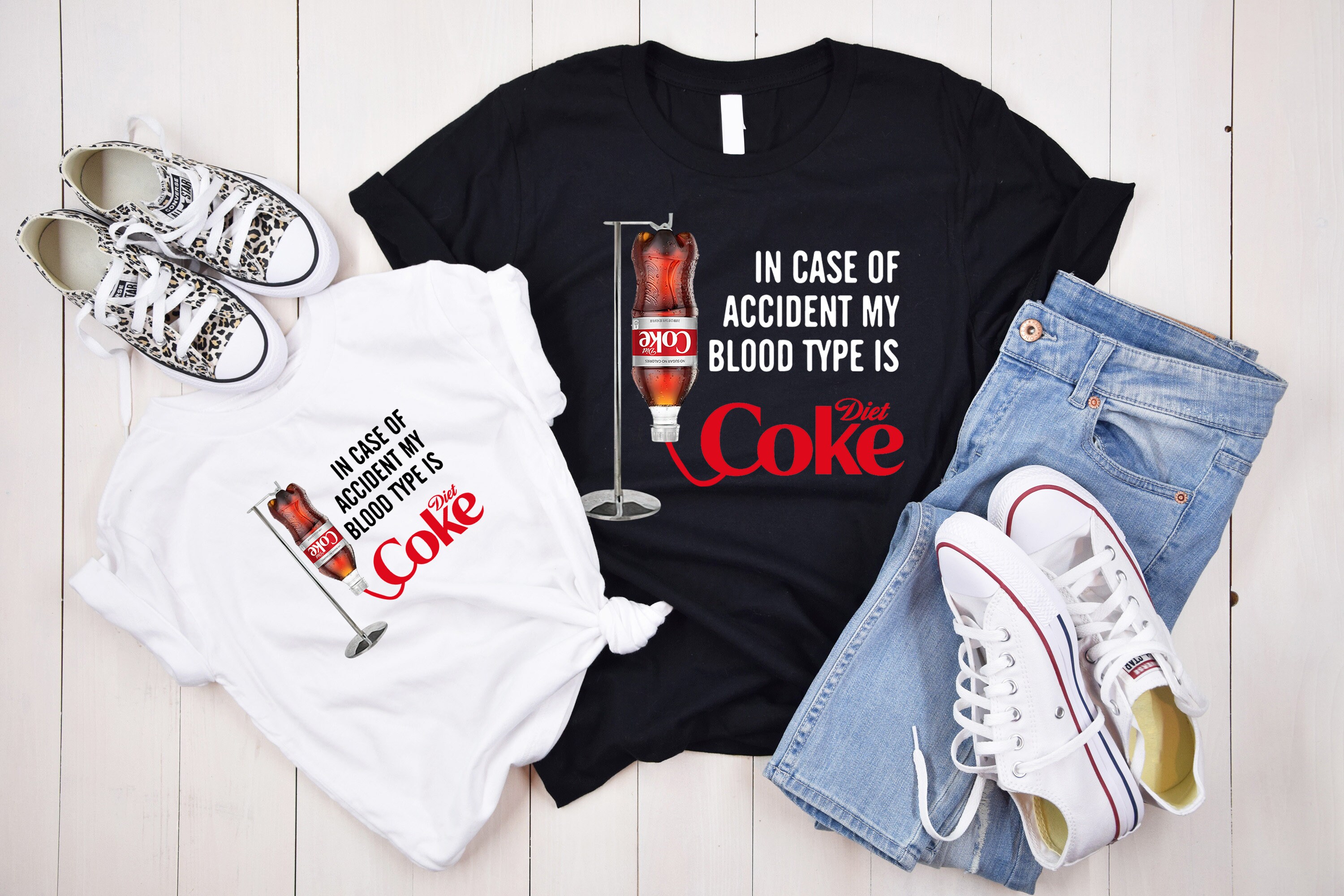 T-shirts Shirts & Tees in case of Accident My Blood Type is Coca Cola T ...