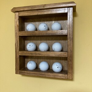 Golf Ball Display Rack | Solid Wood - Etsy