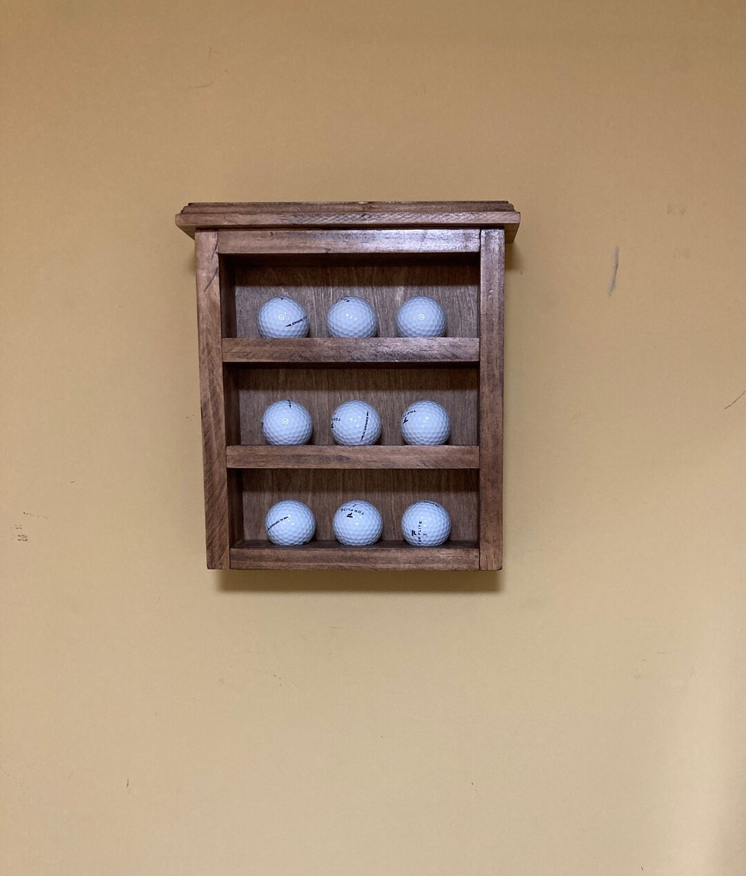 Golf Ball Display Rack | Solid Wood - Etsy