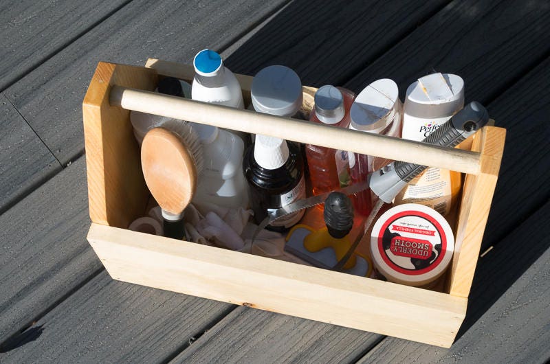 Personalized Wood Grooming Tote Brush Box Stable Accessory | Etsy