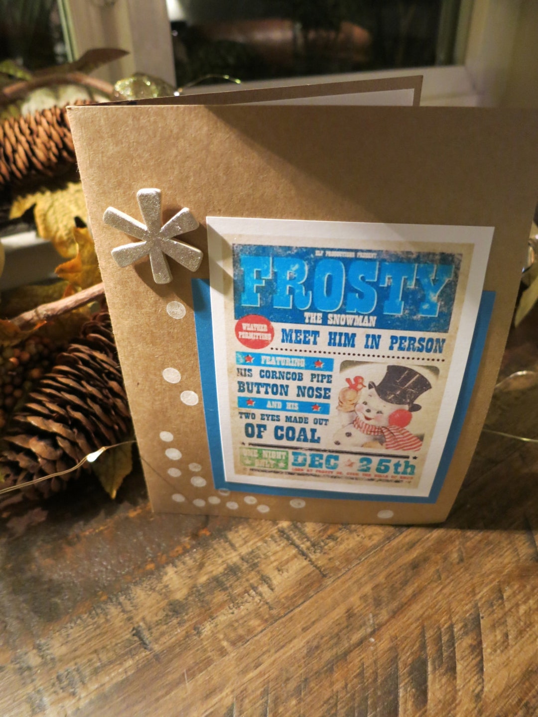 Frosty the Snowman Poster. Holiday Handmade Storybook Greeting - Etsy