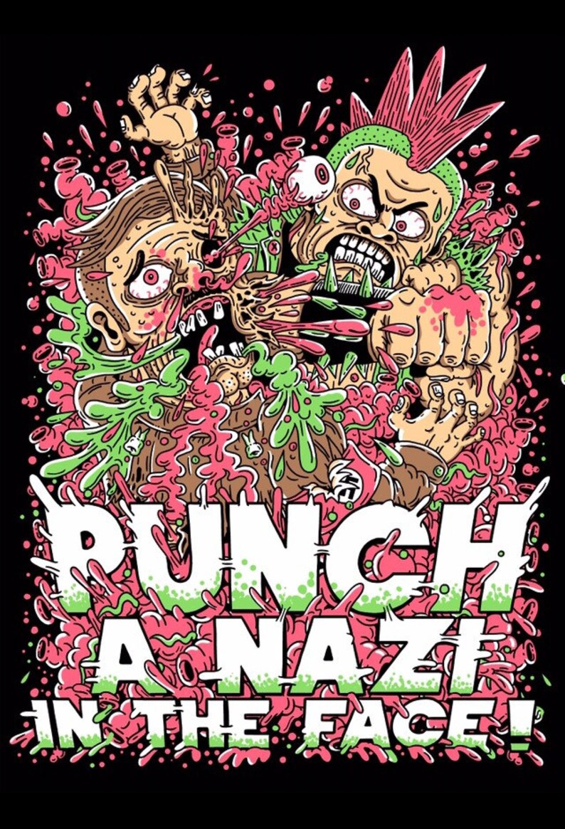 Punk Fight Marker Ink Original Art | Etsy