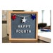 Fourth of July Letter Board Accessories // Felt Letter Board - Etsy