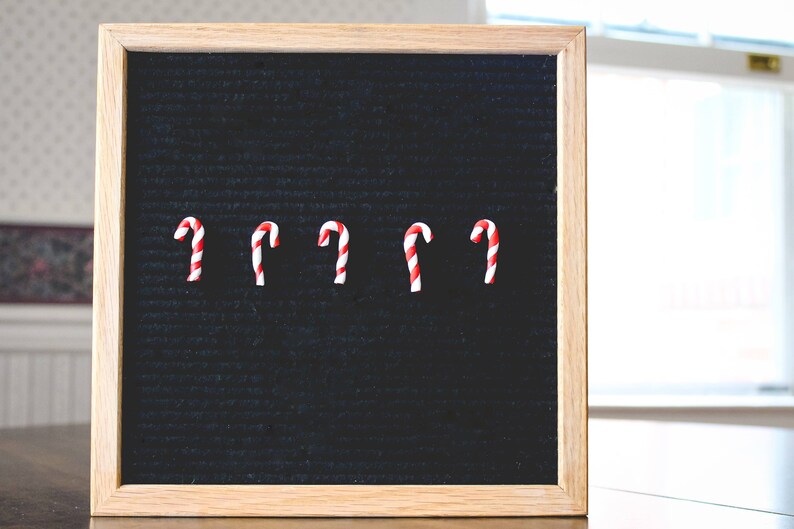 CANDY CANE LETTERBOARD Ornaments (pack of 5) // Letter Board ...