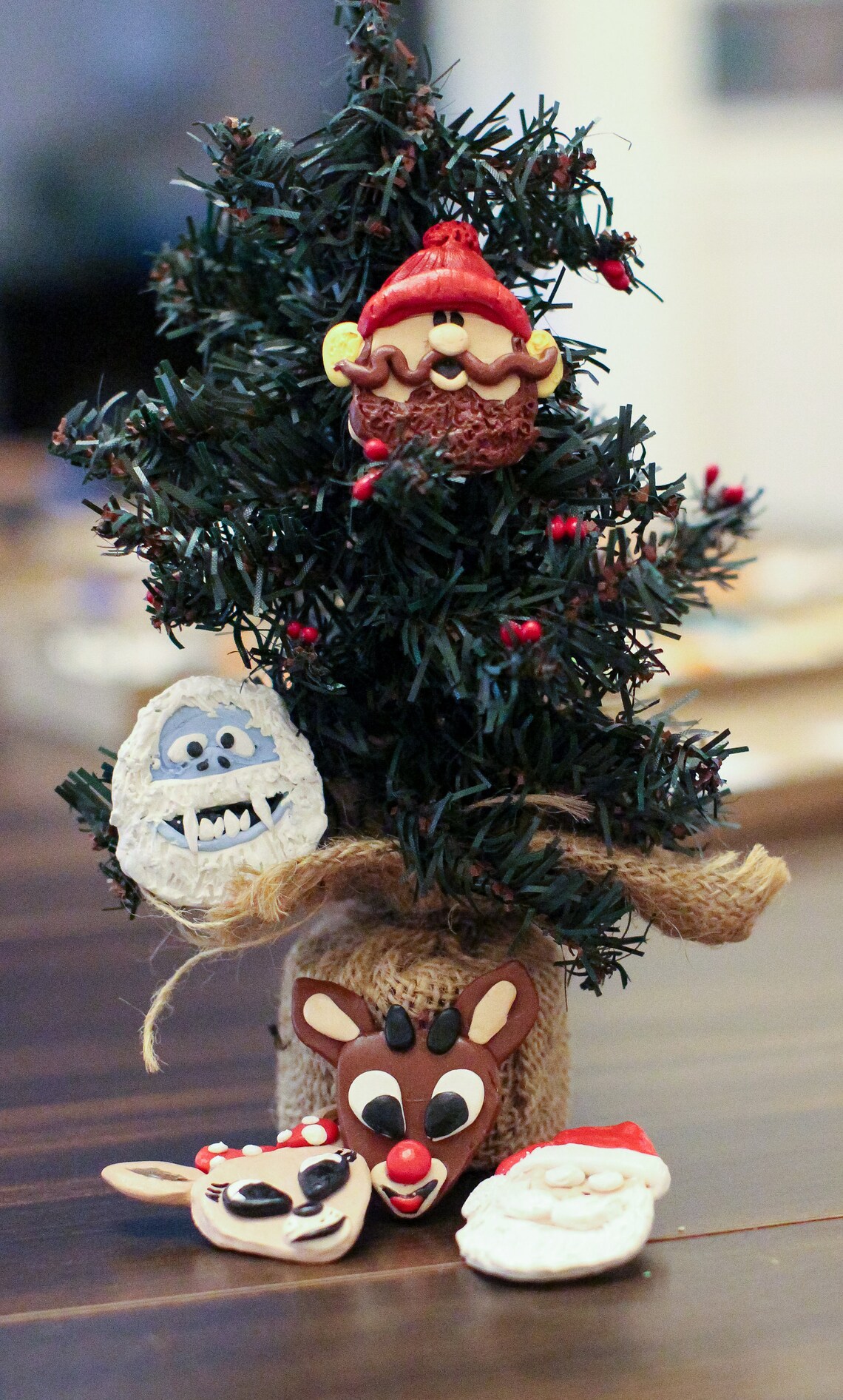 Rudolph Inspired Christmas Tree Ornaments // Christmas and - Etsy