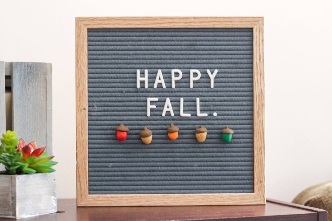 Handmade Acorn Letter Board Ornaments - Fall Decor (pack of 5) - Etsy