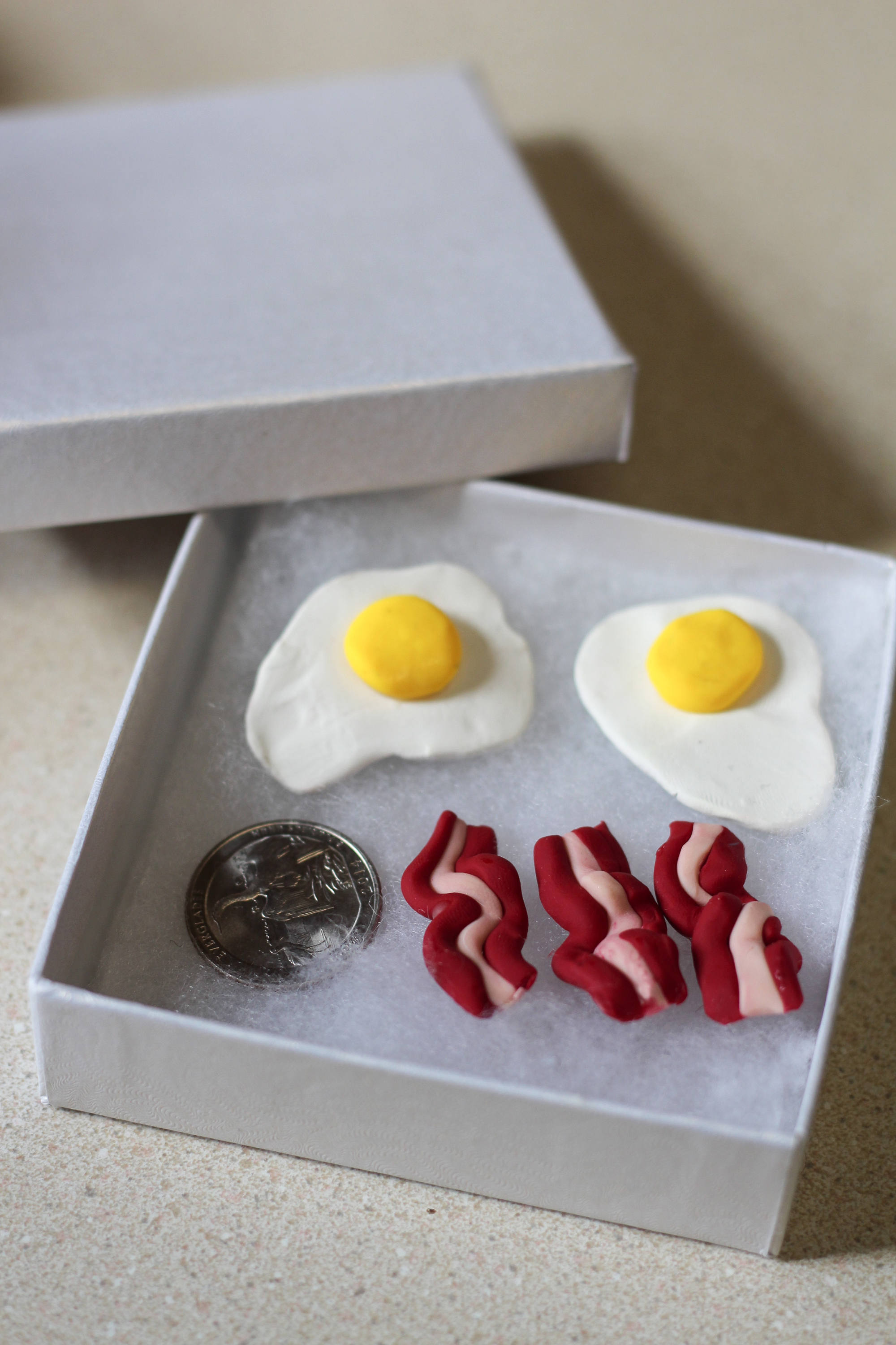 Clay Breakfast Ornaments – Eggs and Bacon, Letter Board Accessories ...