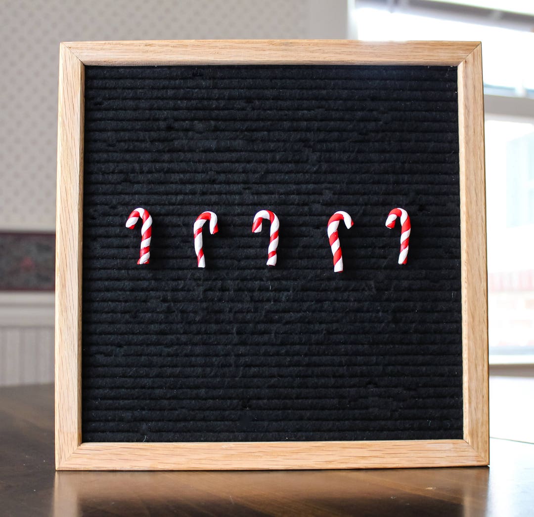 CANDY CANE LETTERBOARD Ornaments (pack of 5) // Letter Board ...