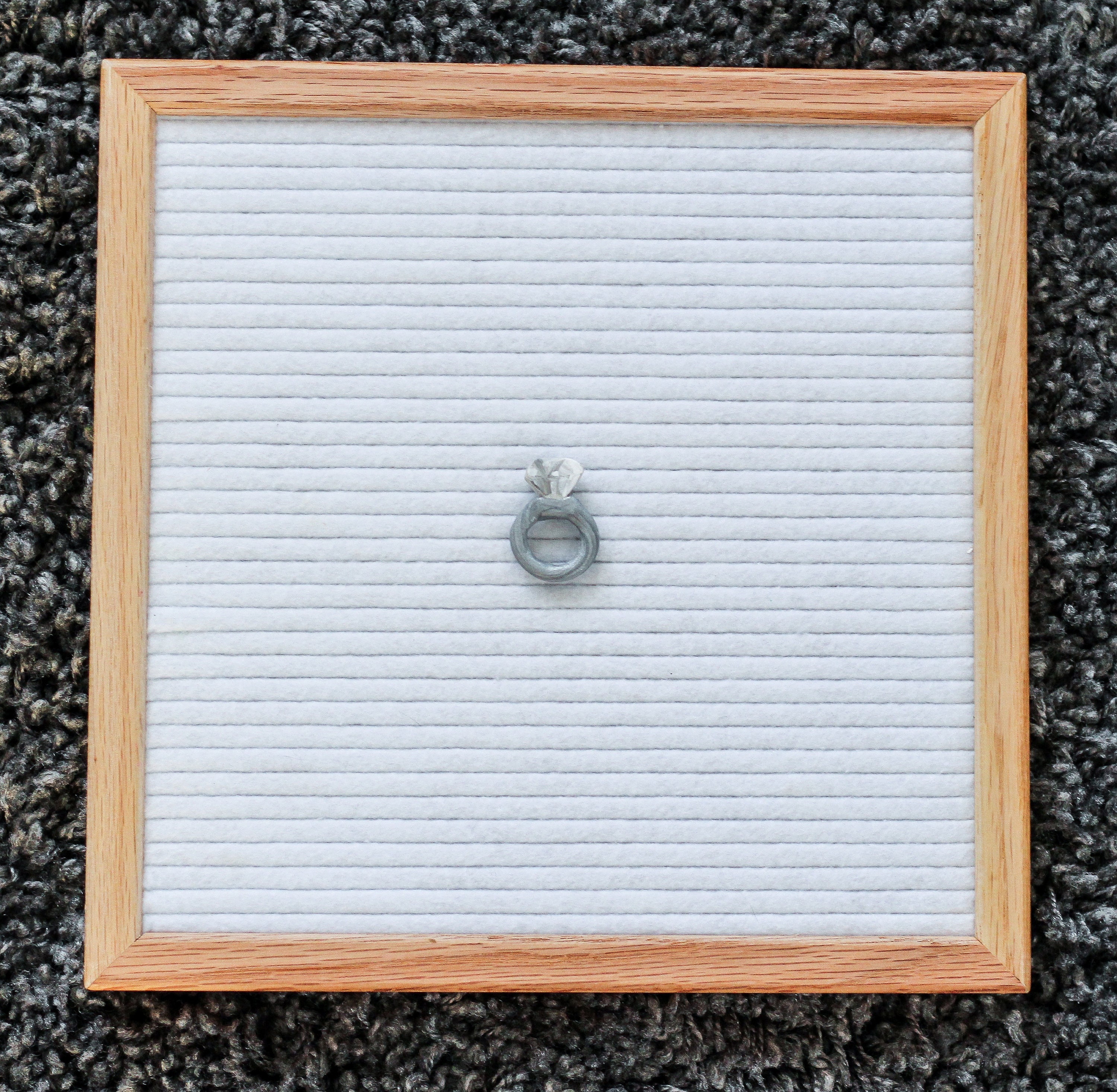 Engagement Ring Letter Board Ornament // Letter Board | Etsy