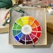 Hand Painted COLOR WHEEL Christmas Ornament // Holiday Decor // Gift ...