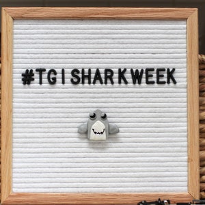 Shark Letter Board Ornament // Shark Week Felt Letter Board Accessories ...