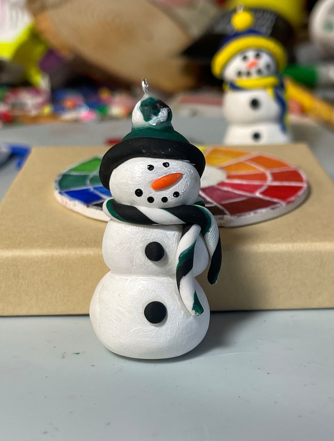 Handmade CUSTOM SPORTS TEAM Snowman Christmas Ornament // Sports Lover ...