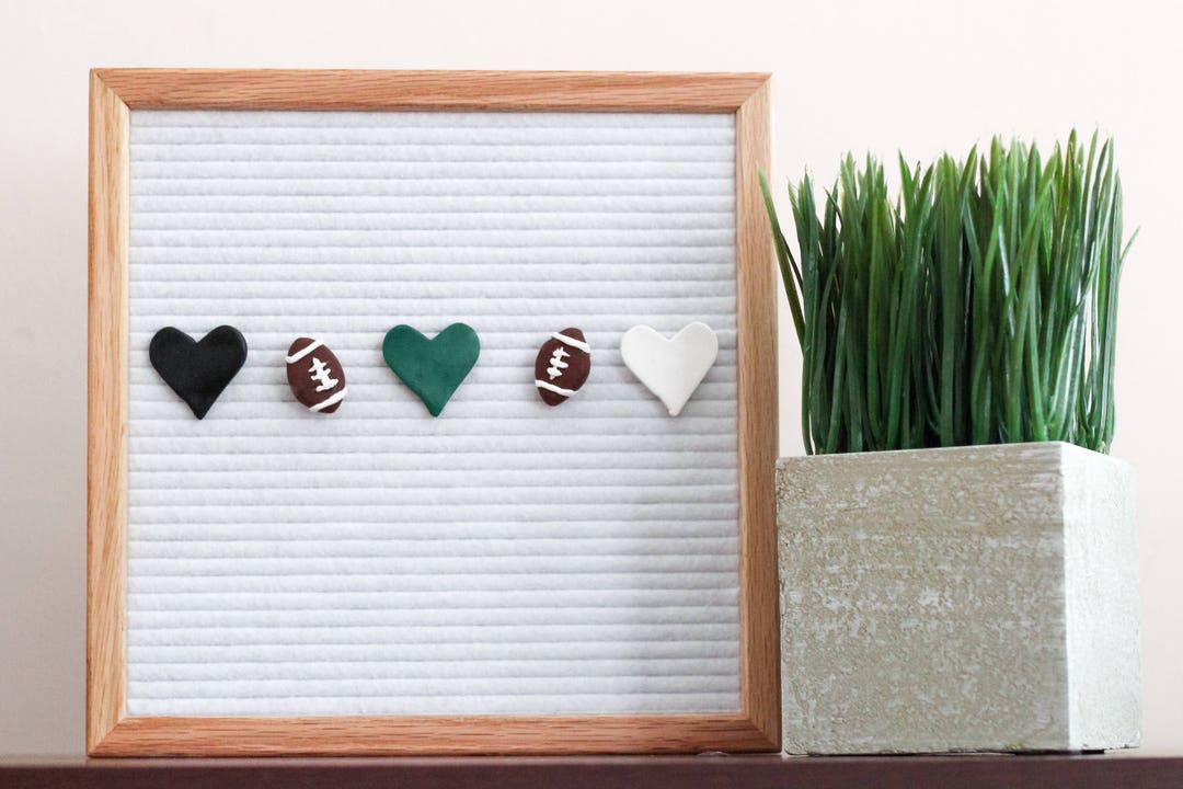 Custom FOOTBALL Letter Board ORNAMENTS (pack of 5) // Felt Letter Board ...