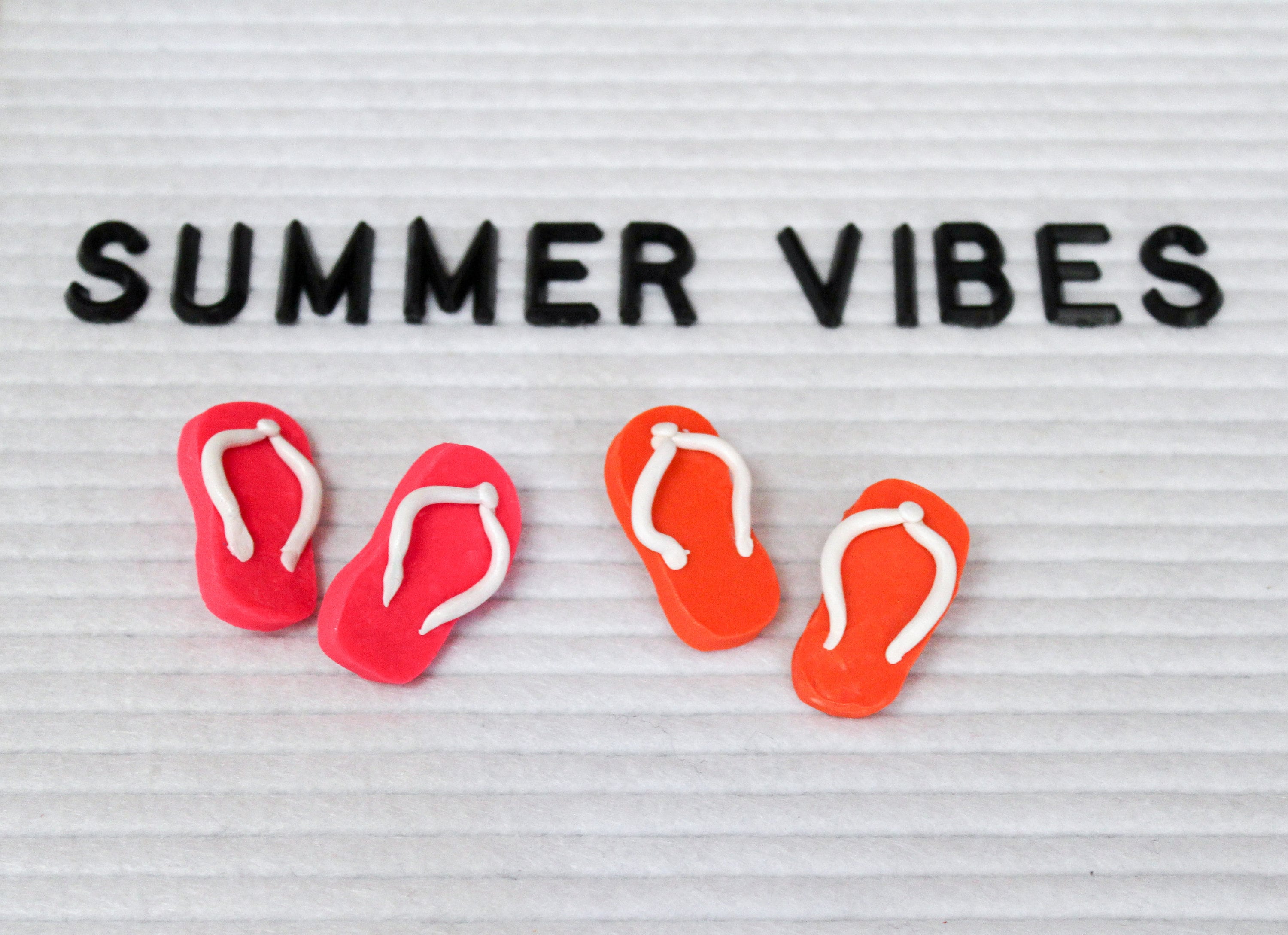 Summer Flip Flop Letter Board Ornaments // Felt Letter Board | Etsy