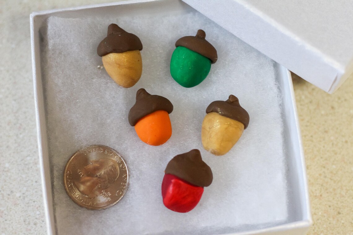 FALL Letter Board Ornaments pack of 5 ACORNS / Felt Letter - Etsy