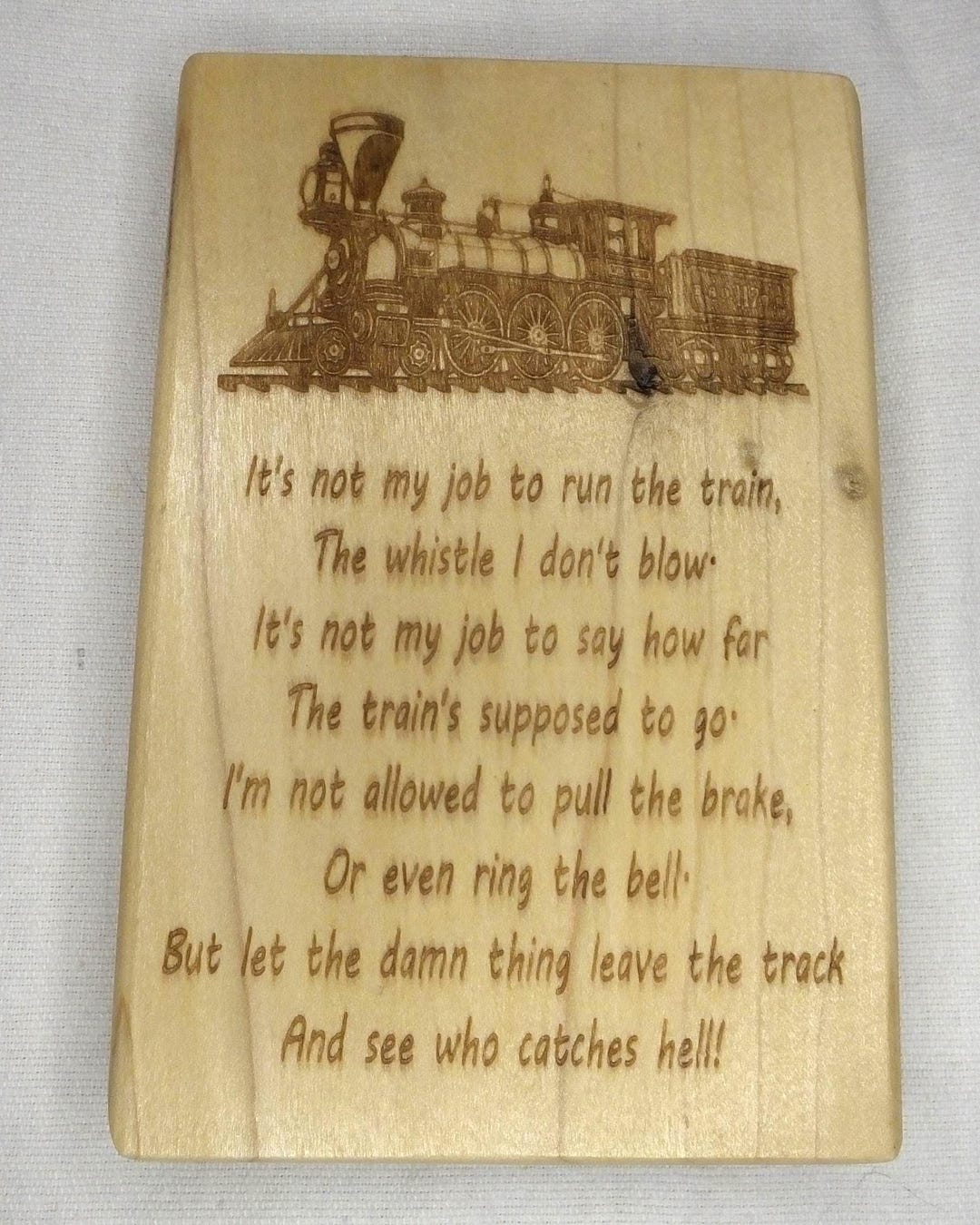 Train Poem on Poplar | High Resolution - Etsy