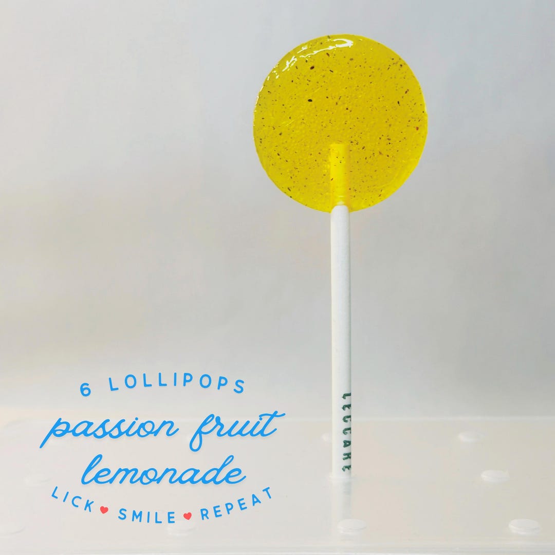 Passion Fruit Lemonade Lollipops: Tropical Party Favors, Bridal Shower ...