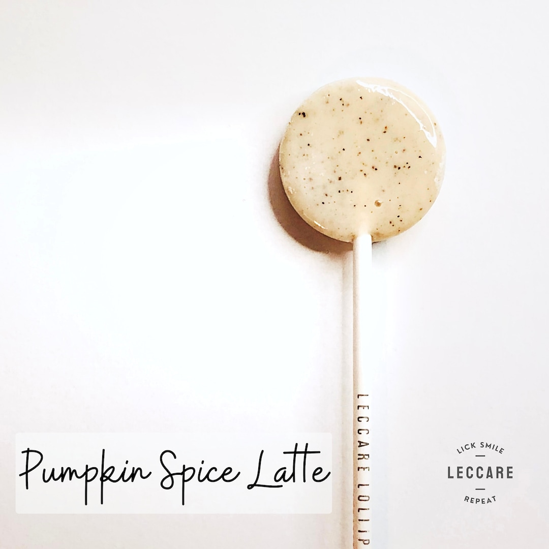 Pumpkin Spice Latte Lollipops // Fall Lollipops // Fall Wedding Favor ...