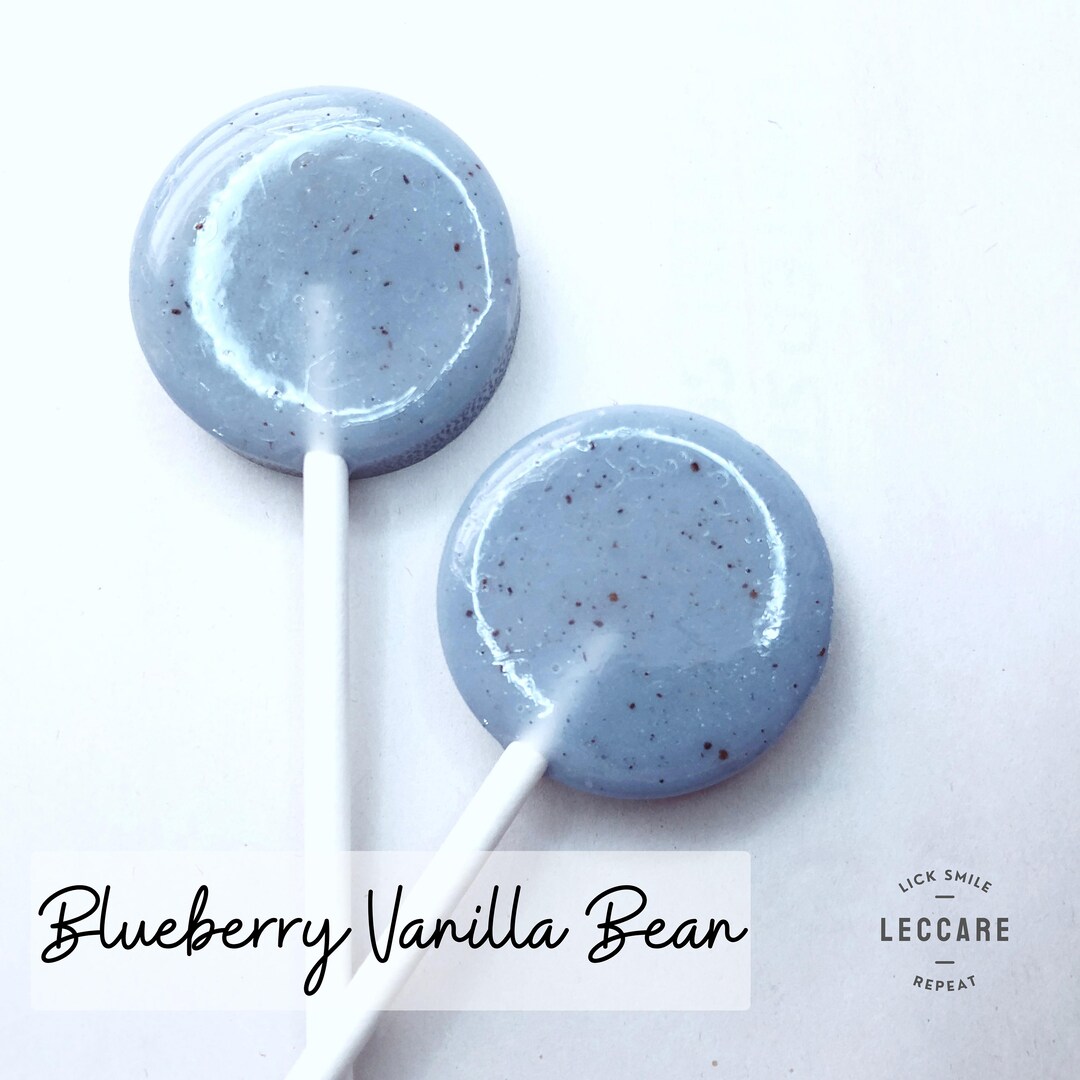 Blueberry Vanilla Bean Lollipops // Baby Shower // Kids - Etsy