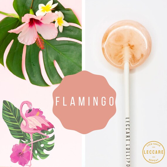 Flamingo Lollipops // Tropical Lollipops // Bulk Favors // - Etsy