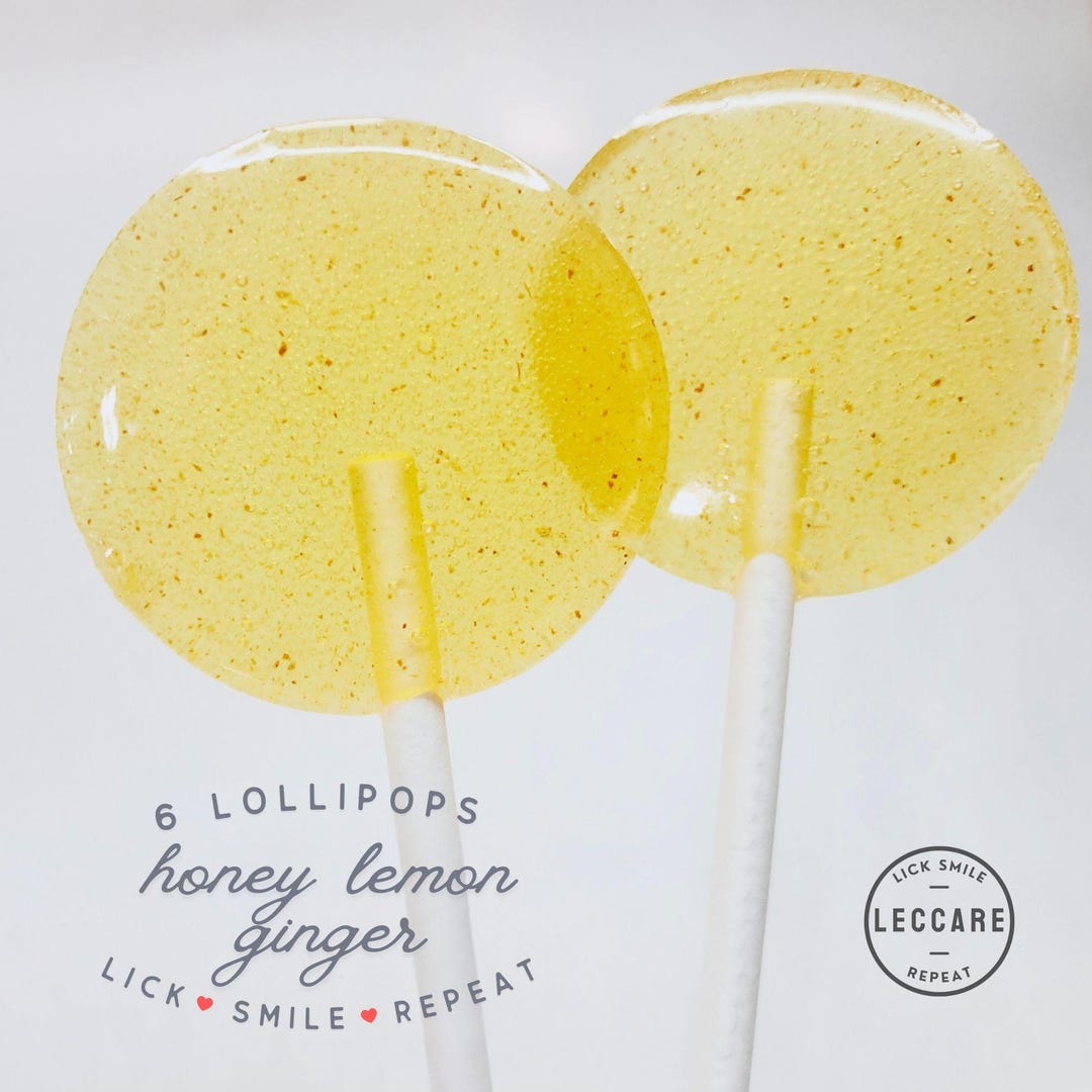 Ginger Honey Lollipops: Personalized Tea Party Favors, Set of 6 - Etsy