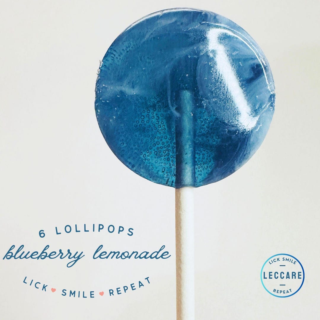Blueberry Lemonade Lollipops: Personalized Candy Favors - Etsy