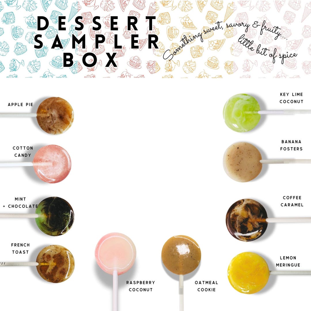 Dessert Lollipop Sampler Gift Box • Gourmet Flavors - Etsy