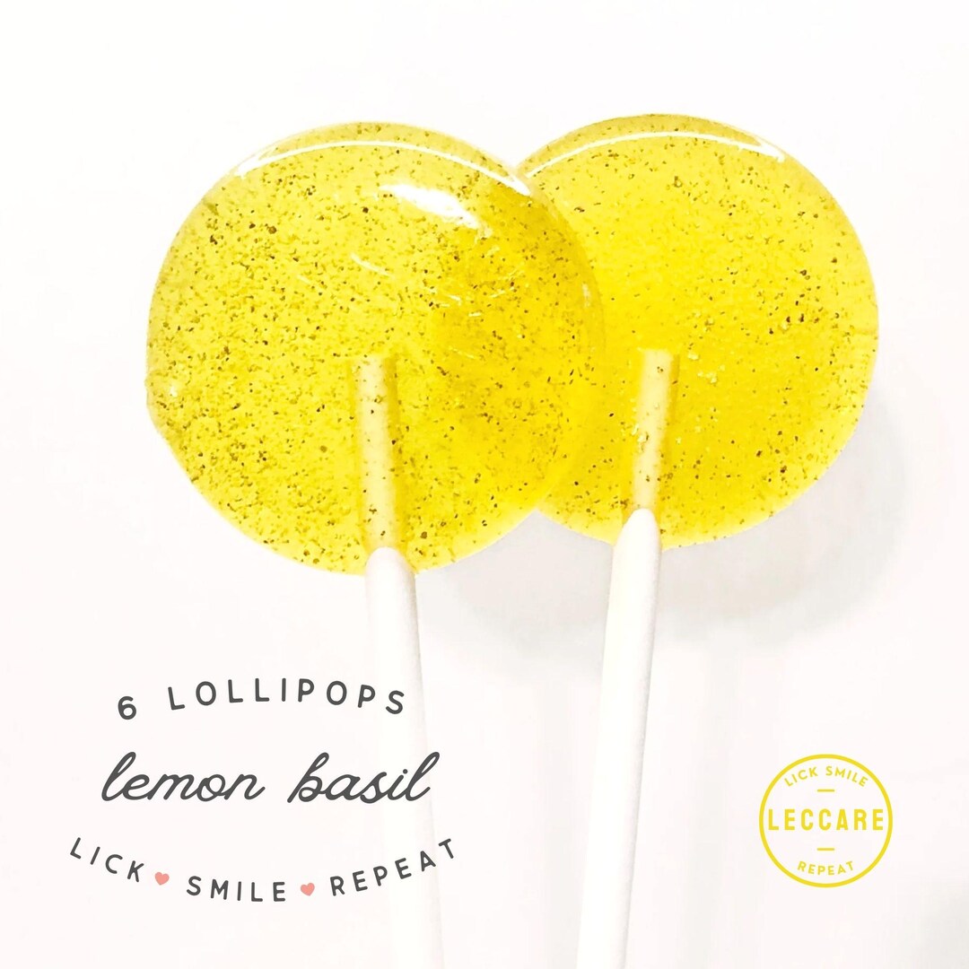 Lemon Basil Lollipops: Yellow Spring Wedding Favors, Lemonade Baby ...