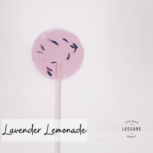 Lavender Lemonade Lollipops // Flower Lollipops // Fall Wedding Favor ...