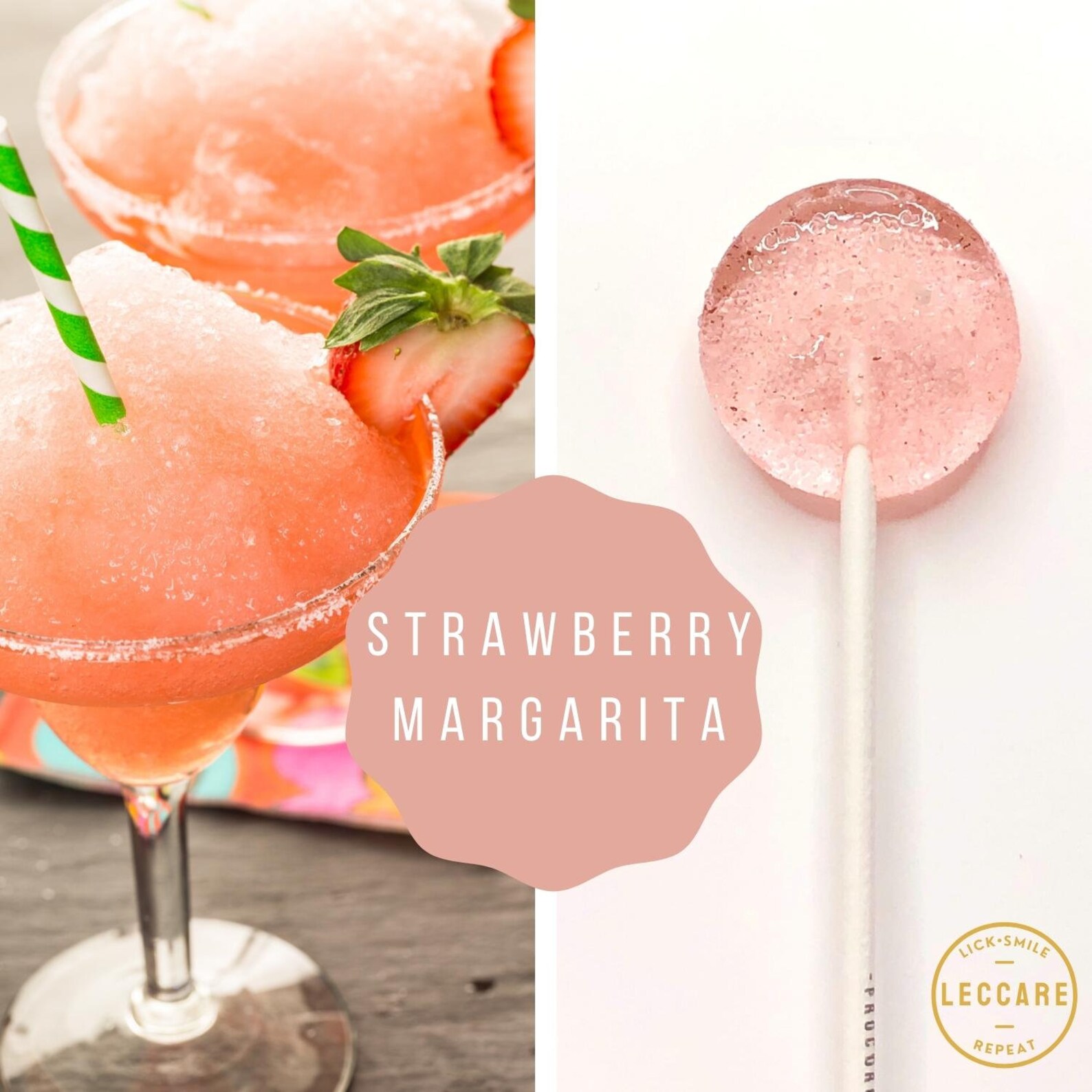 Strawberry Margarita // Sweet & Salty // Cocktail Lollipops // | Etsy