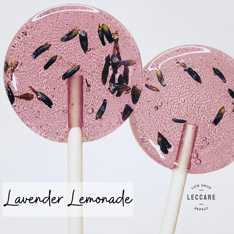 Lavender Lemonade Lollipops // Flower Lollipops // Fall - Etsy