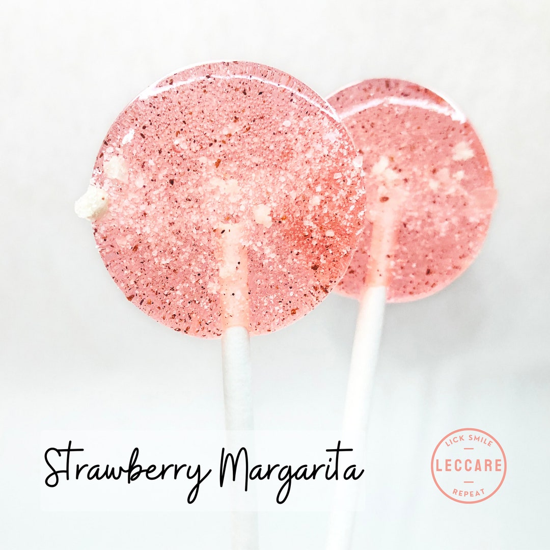 Strawberry Margarita // Sweet & Salty // Cocktail Lollipops // - Etsy