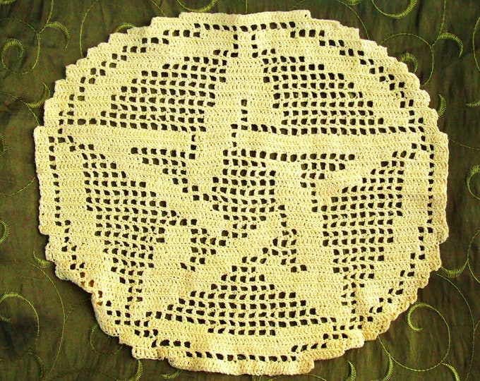 Filet Crochet Pentacle Altar Cloth Pattern - Etsy