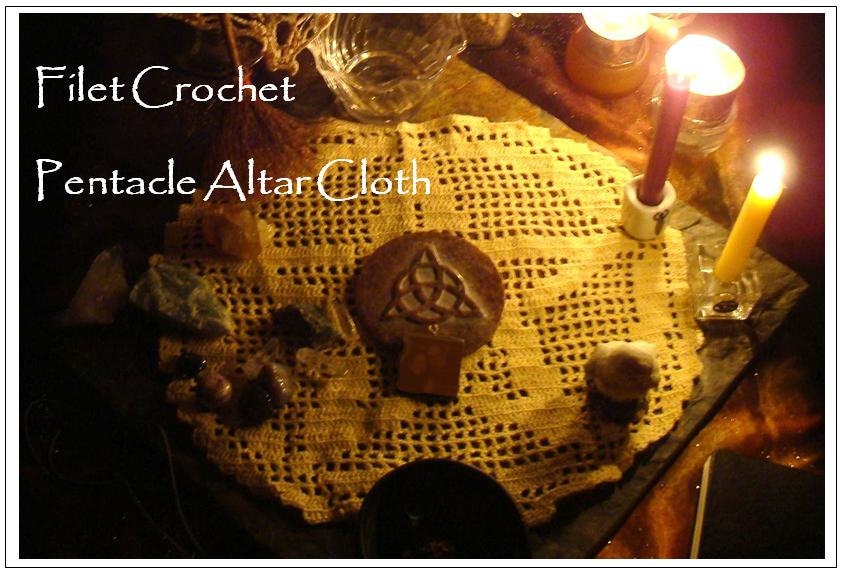 Filet Crochet Pentacle Altar Cloth Pattern - Etsy UK