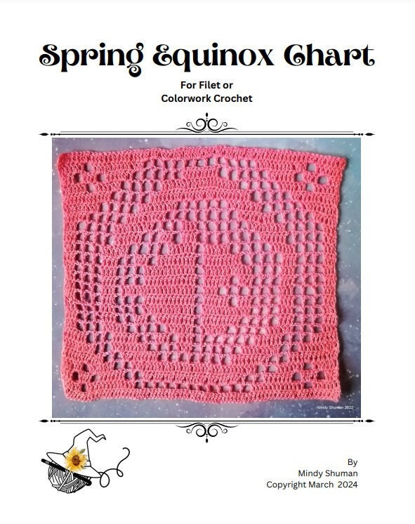 Spring Equinox Filet Crochet Chart - Etsy